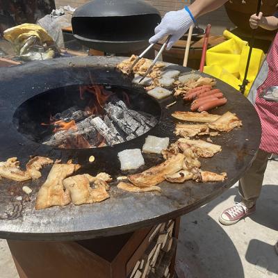 China Outdoor Cooking Made Easy With A Weathering Steel Barbecue Grill Made Of Corten Steel for sale