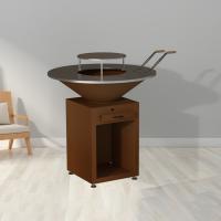 China Outdoor Cooking Made Easy With A Weathering Steel Barbecue Grill Made Of Corten Steel for sale