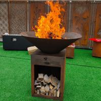 China Outdoor Cooking Made Easy With A Weathering Steel Barbecue Grill Made Of Corten Steel for sale