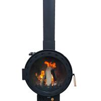 China Modern Wood Burning Fire Pits Easy Assembly Manual Ignition Carbon Iron fireplace for sale