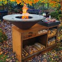 China Square Garden Wood Fire Barbecue Grills Wood/Charcoal and Competition for sale