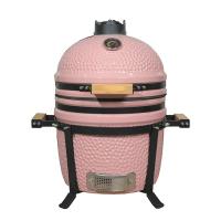 China European And American BBQ Charcoal Ceramic Smoking Grill 15 Inch Tabletop Model for sale