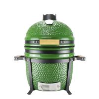 China European And American BBQ Charcoal Ceramic Smoking Grill 15 Inch Tabletop Model for sale