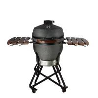 China Outdoor Gray Ceramic Bbq Grill Backyard High-End Camping Cooking Stove for sale