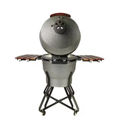 China Outdoor Gray Ceramic Bbq Grill Backyard High-End Camping Cooking Stove for sale
