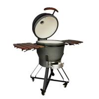 China Outdoor Gray Ceramic Bbq Grill Backyard High-End Camping Cooking Stove for sale