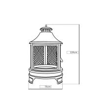 China Cold Rolled Steel Furnace Body Outdoor Fire Pit And Grill For Heating And Cooking for sale