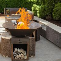 China Durable Rusted Corten Steel Cooking Area Cooking Plates Outdoor Barbeque Grill for sale