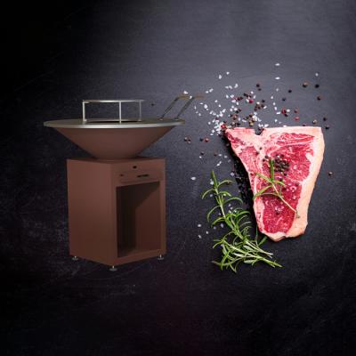 China Durable Rusted Corten Steel Cooking Area Cooking Plates Outdoor Barbeque Grill for sale