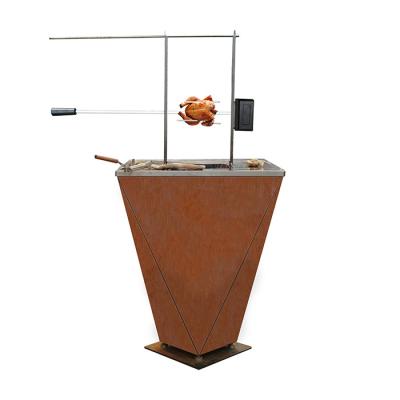 China Smoky Flavor Natural Oxidized Surface Steel Grills For Barbecue Outdoor Cooking for sale