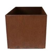 China Customized Rusty Red Corten Steel Pot with Lightweight Design and Drainage Hole for sale