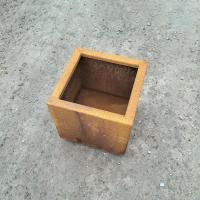 China Rusty Red Large Flower Pots Outdoor Customized Style for Gardenscape Beautification for sale