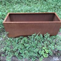 China 2mm Thickness Large Flower Corten Pots Planter Customized For Plantscape for sale