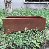 China Low Maintenance Outdoor Corten Steel Pot Frost Resistance for sale