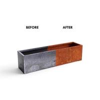 China Rust Resistance Self Watering Plant corten steel pot Customized for sale
