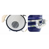 China Blue Color Outdoor Cermaic Bbq Grill 21 Inch Large Kamado Grills with pizza oven for sale