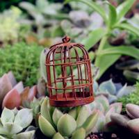 China Birdcage Shape, Weathering Steel Art Ground Piles, Adding Color To Natural Life! for sale
