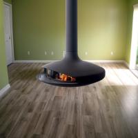 China Round Customized Carbon Steel Wood Burning Fire Pits Black / White Or Customized for sale
