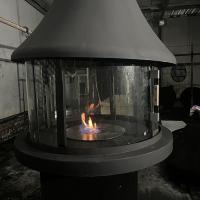 China Heavy Wood Burning Fire Pits In Black / White Or Customized Finish Assembly For Outdoor Entertainment Area for sale