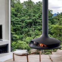 China Heavy Wood Burning Fire Pits In Black / White Or Customized Finish Assembly For Outdoor Entertainment Area for sale