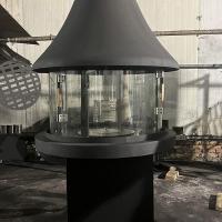China Black / White Or Customized Wall Mounted Wood Stove Carbon Steel Customized Design for sale