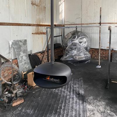 China Black / White Or Customized Wall Mounted Wood Stove Carbon Steel Customized Design for sale