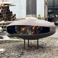China Create Cozy Space Outdoor Wood Burning Fire Pit Black / White Or Customized for sale