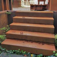 China Custom Weathering Steel Staircases for Outdoor Architecture for sale