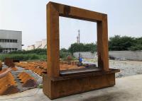 China Rusty 6ft Tall Corten Steel Waterfall ISO9001 Diy Outdoor Rain Curtain for sale