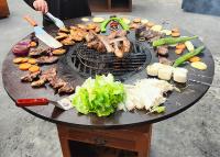 China CE 10mm Steel BBQ Grill Corten Backyard Cooking Grills Wood Burning for sale