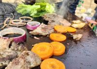 China CE 10mm Steel BBQ Grill Corten Backyard Cooking Grills Wood Burning for sale