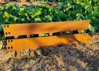 China Rusty Weathering Steel Landscape Edging 3.9 Inch Corten Metal Landscape for sale
