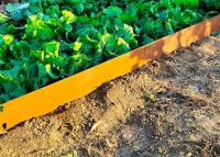 China Rusty Weathering Steel Landscape Edging 3.9 Inch Corten Metal Landscape for sale