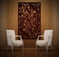 China Weathering Steel Panel Room Dividers With Lights Decorative Metal for sale