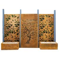 China 5.9ft Metal Decorative Panels 70.1 Inch Plasma Cutting Corten Steel for sale