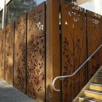 China 5.9ft Metal Decorative Panels 70.1 Inch Plasma Cutting Corten Steel for sale