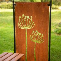 China 5.9ft Metal Decorative Panels 70.1 Inch Plasma Cutting Corten Steel for sale