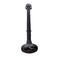 China 2.6ft Ceiling Suspended Fireplace 80m2 Wood Burning Fire Pits for sale