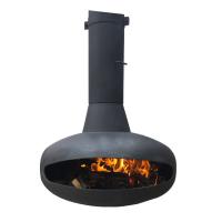China 2.6ft Ceiling Suspended Fireplace 80m2 Wood Burning Fire Pits for sale