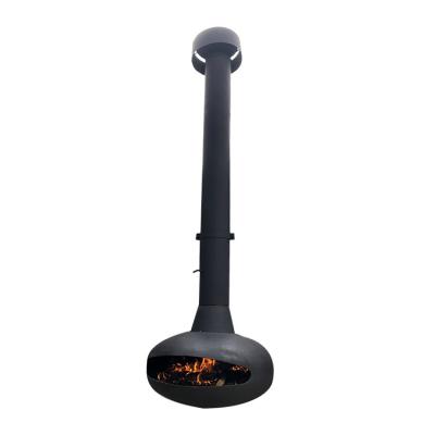 China 2.6ft Ceiling Suspended Fireplace 80m2 Wood Burning Fire Pits for sale