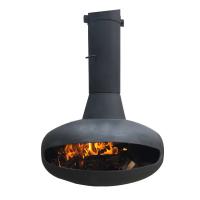 China 2.6ft Ceiling Suspended Fireplace 80m2 Wood Burning Fire Pits for sale