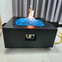 China 1.6ft Fire Pit Rectangular Fire Table With Propane Tank Inside 40000 BTU for sale