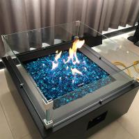 China SUS304 Garden Gas Fire Pits Corten Steel Square Fire Pit Bowl Natural Gas for sale