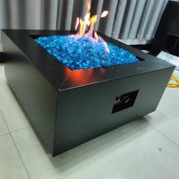 China SUS304 Garden Gas Fire Pits Corten Steel Square Fire Pit Bowl Natural Gas for sale