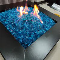 China 800mm Patio Propane Garden Gas Fire Pits Table ISO Garden Glass Fire Pit for sale