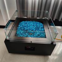 China 800mm Patio Propane Garden Gas Fire Pits Table ISO Garden Glass Fire Pit for sale