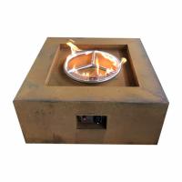 China Corten Steel  Garden Gas Fire Pits SUS304 Natural Gas Fire Table for sale