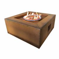 China Corten Steel  Garden Gas Fire Pits SUS304 Natural Gas Fire Table for sale