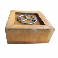 China Indoor 800mm Garden Gas Fire Pits ISO9001 Corten Steel Brazier for sale