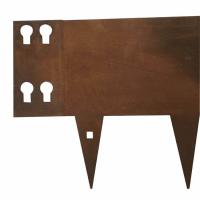 China 1.6mm Corten Steel Edging 300mm SGS 8 Inch Garden Metal Ornaments for sale